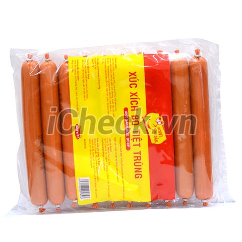 XÚC XÍCH BÒ TIỆT TRÙNG WOW 40g x 10 | iCheck.vn
