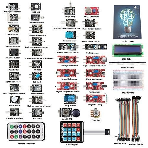 0611506027257 - SunFounder 37 modules Arduino Sensor Kit for