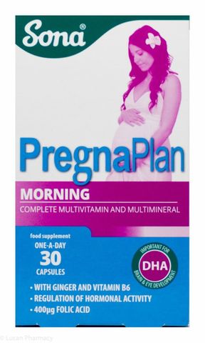 Sona® PregnaPlan Morning Complete Multivitamin & Multimineral – 30 ...
