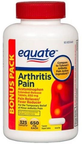 EQUATE Arthritis Pain Acetaminophen Extended-release Tablets 650mg ...