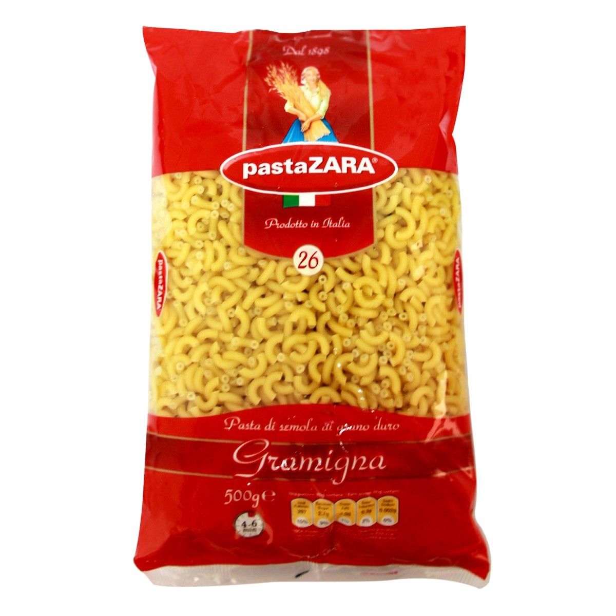 Nui Ý Chữ C 26 Pasta Zara Gói 500g | iCheck.vn
