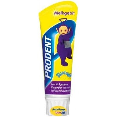 PRODENT MILK TEETH TELETUBBIES 0-5 YEARS TOOTHPASTE TUBE 75ML