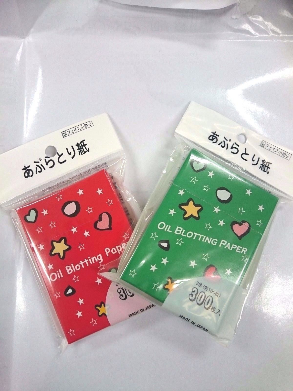 DAISO JAPAN OIL BLOTTING PAPER 300 PCS (3 COLORS) MADE IN JAPAN | iCheck.vn