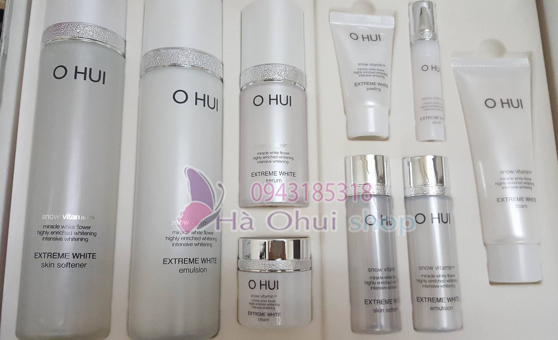 8801051665093 - SET OHUI MIRACLE DƯỠNG TRẮNG DA 9 sản phẩm