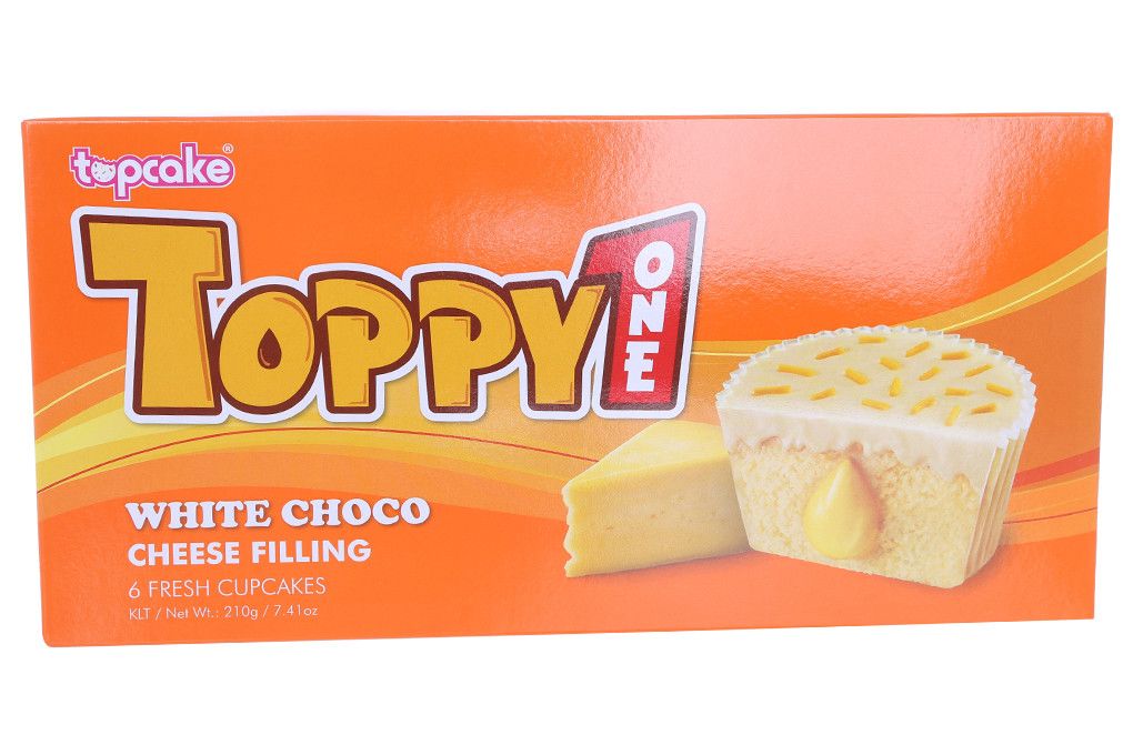 8935225801434 - Bánh bông lan Toppy One Sôcôla trắng nhân Ph