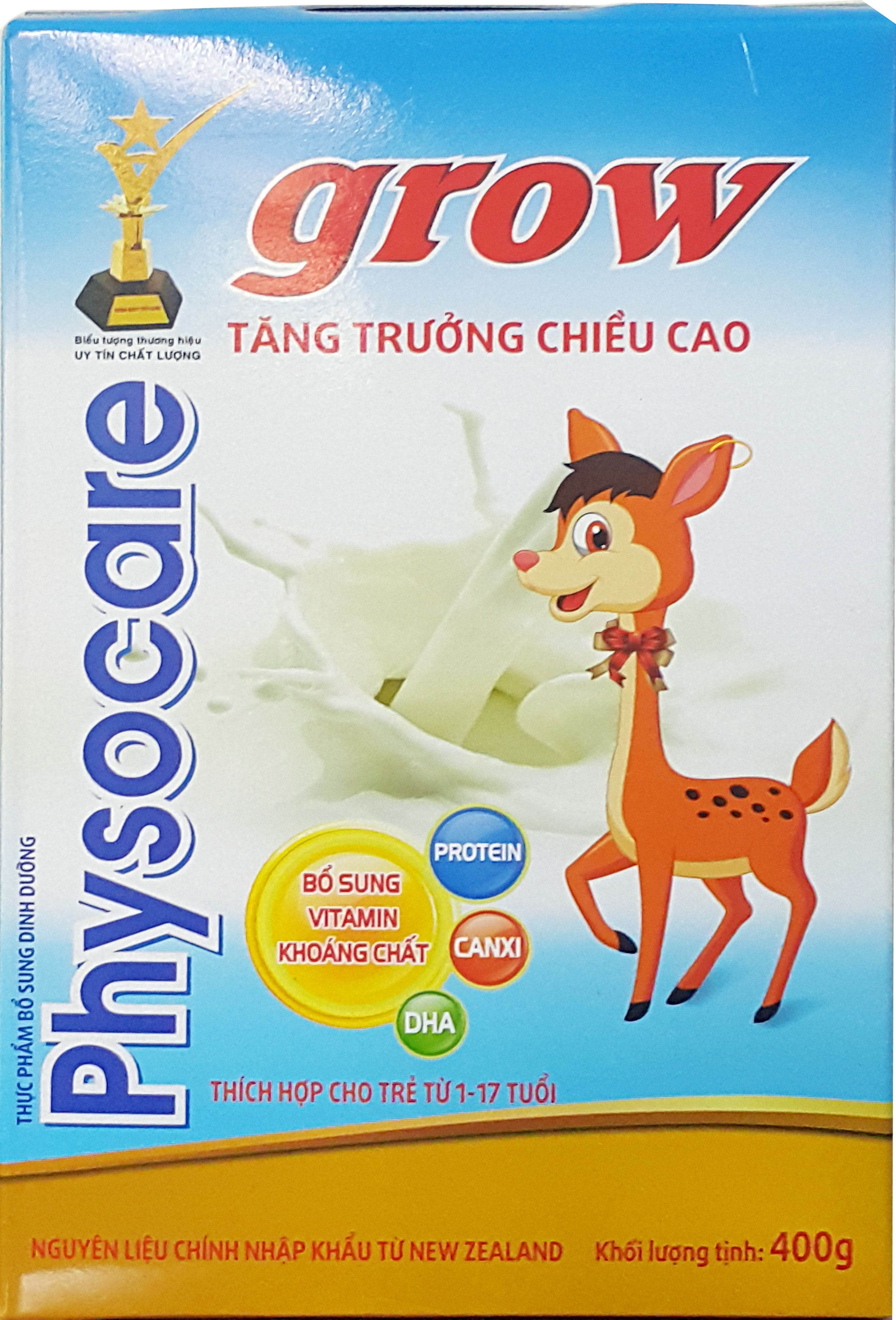 Sữa Physocare Grow - Tăng trưởng chiều cao tối ưu (400g) | iCheck.vn