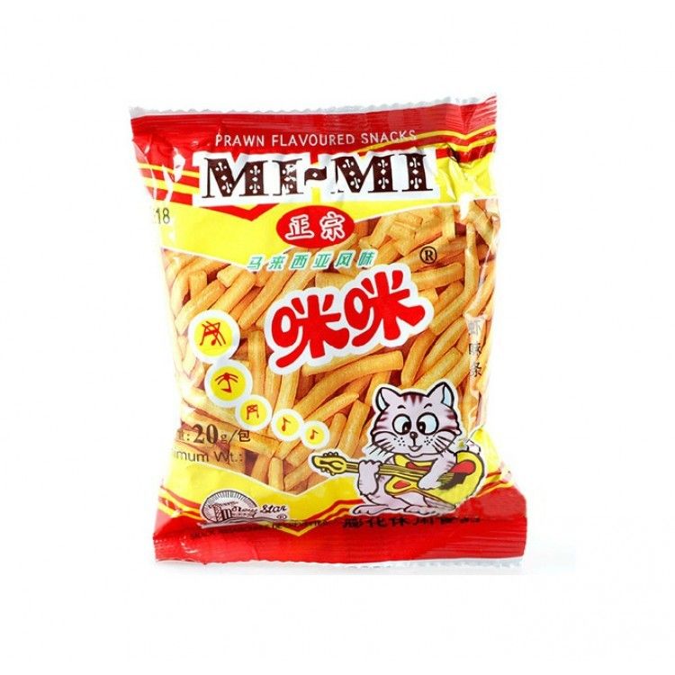 Mi-Mi Prawn Flavoured Snacks 20g