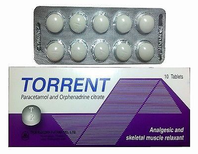 TORRENT PARACETAMOL AND ORPHENADRINE CITRATE ANALGESIC | iCheck.vn