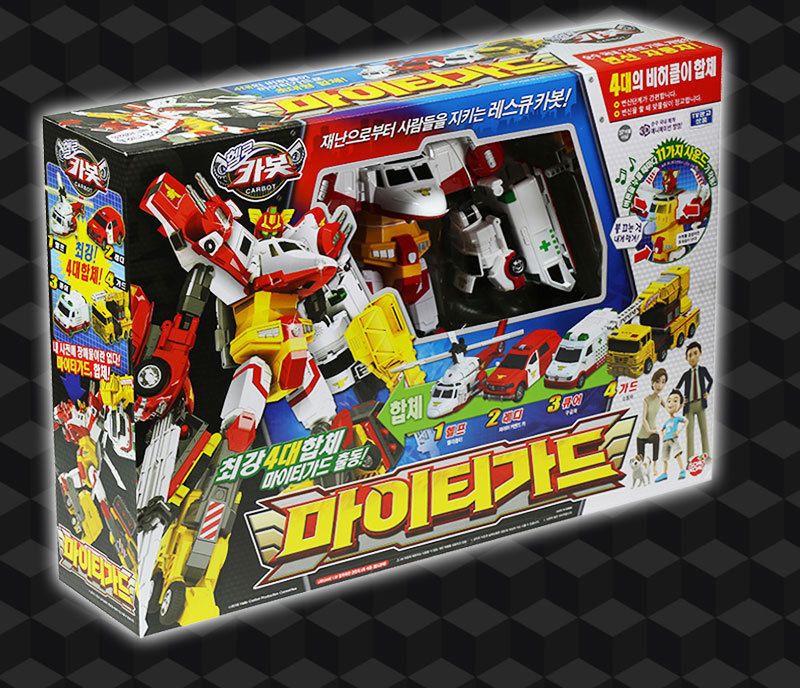 Hello Carbot Mighty Guard Transform Copolymer Robot 4 Set Original ...