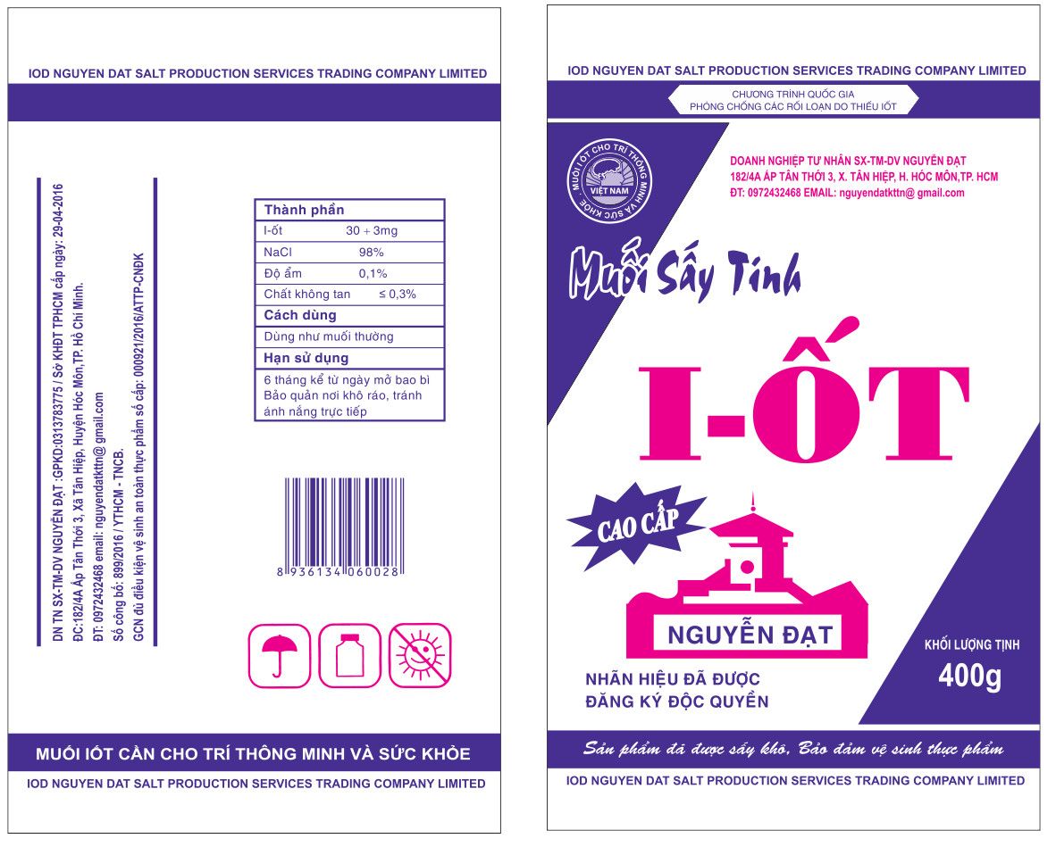 Muối tinh IOD 400g | iCheck.vn