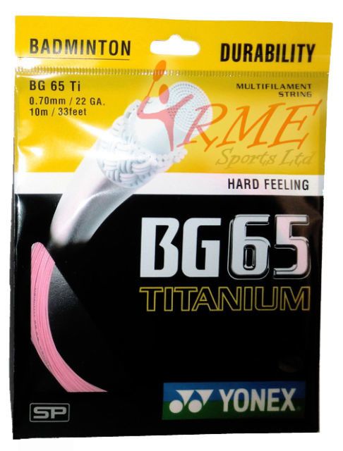 Dây vợt cầu lông Yonex Bg 65 Titanium - màu hồng | iCheck.vn