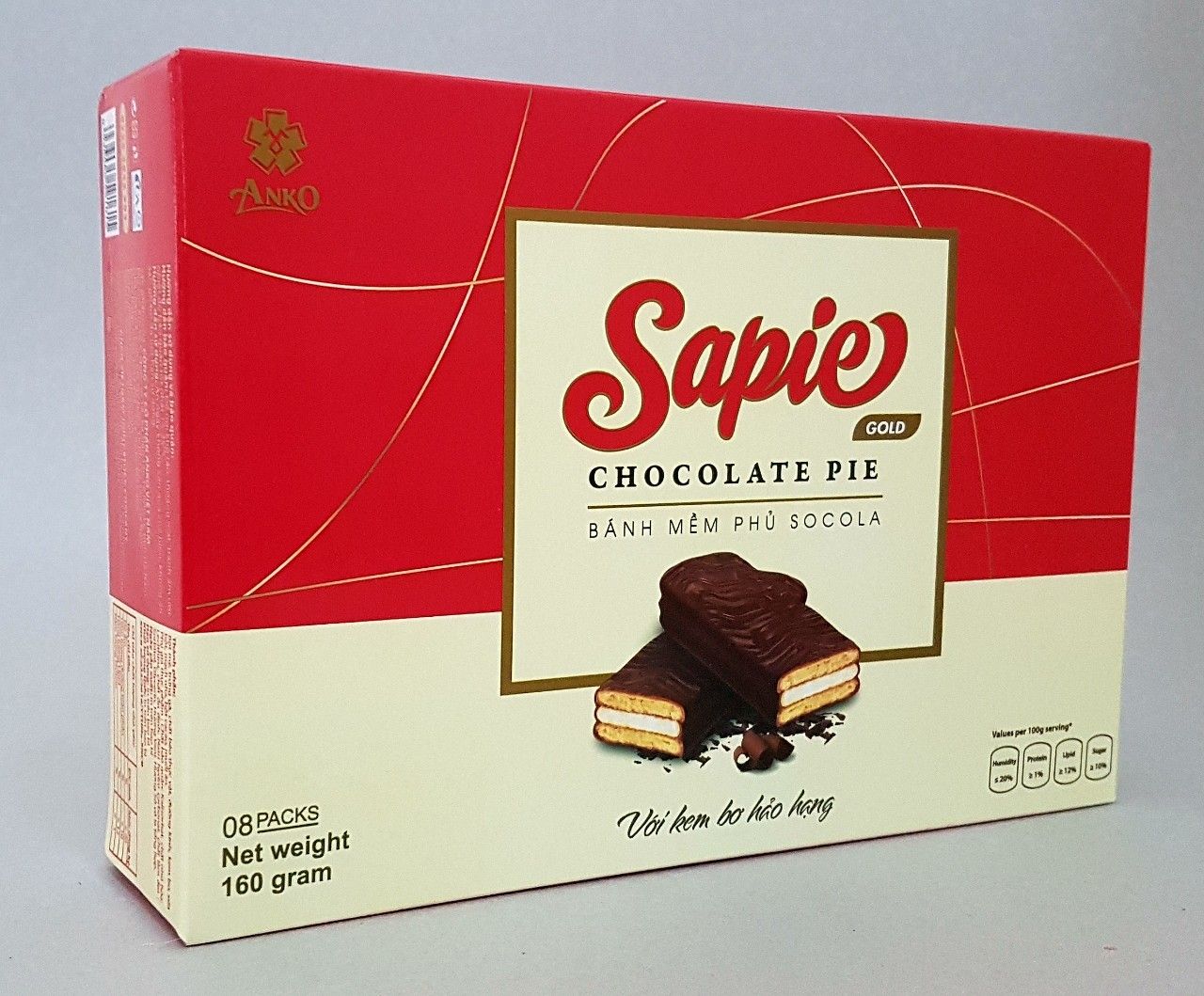 Bánh sapie gold hộp 160g | iCheck.vn