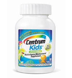 Centrum Kids Multivitamin/Multimineral Supplement, Chewable, Tablets ...