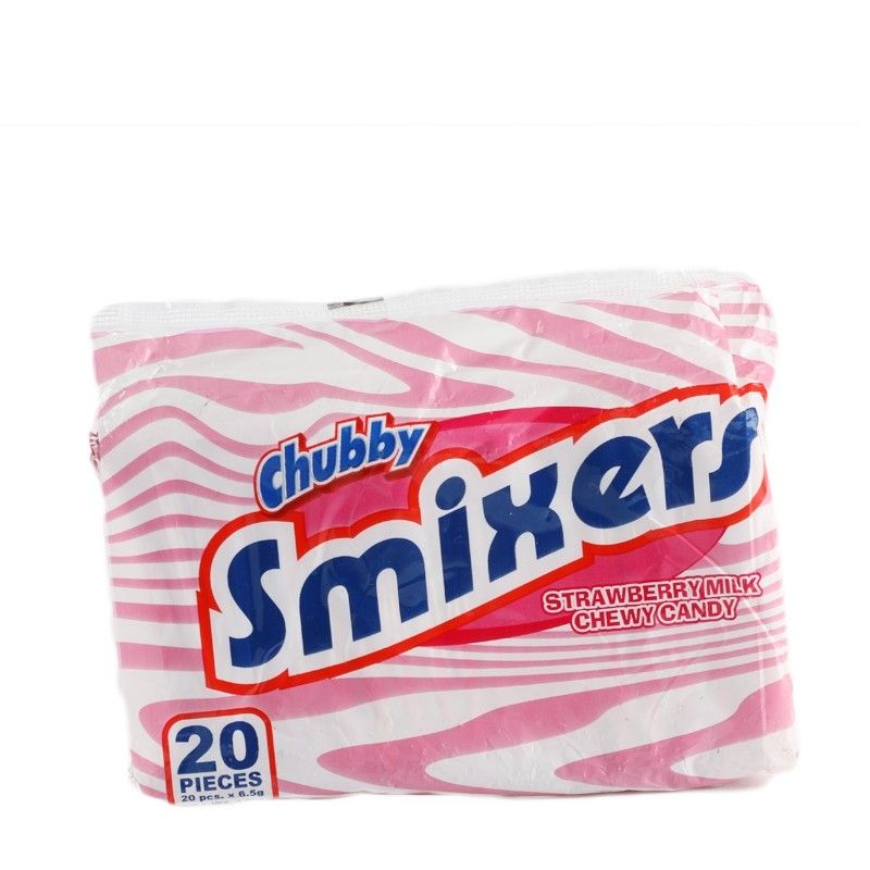 Chubby Smixers Strawberry Milk Chewy Candy (20pcs)