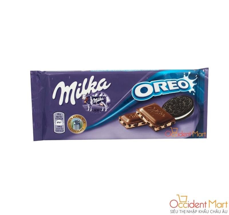 Socola thanh nhân bánh Oreo Milka 100g | iCheck.vn