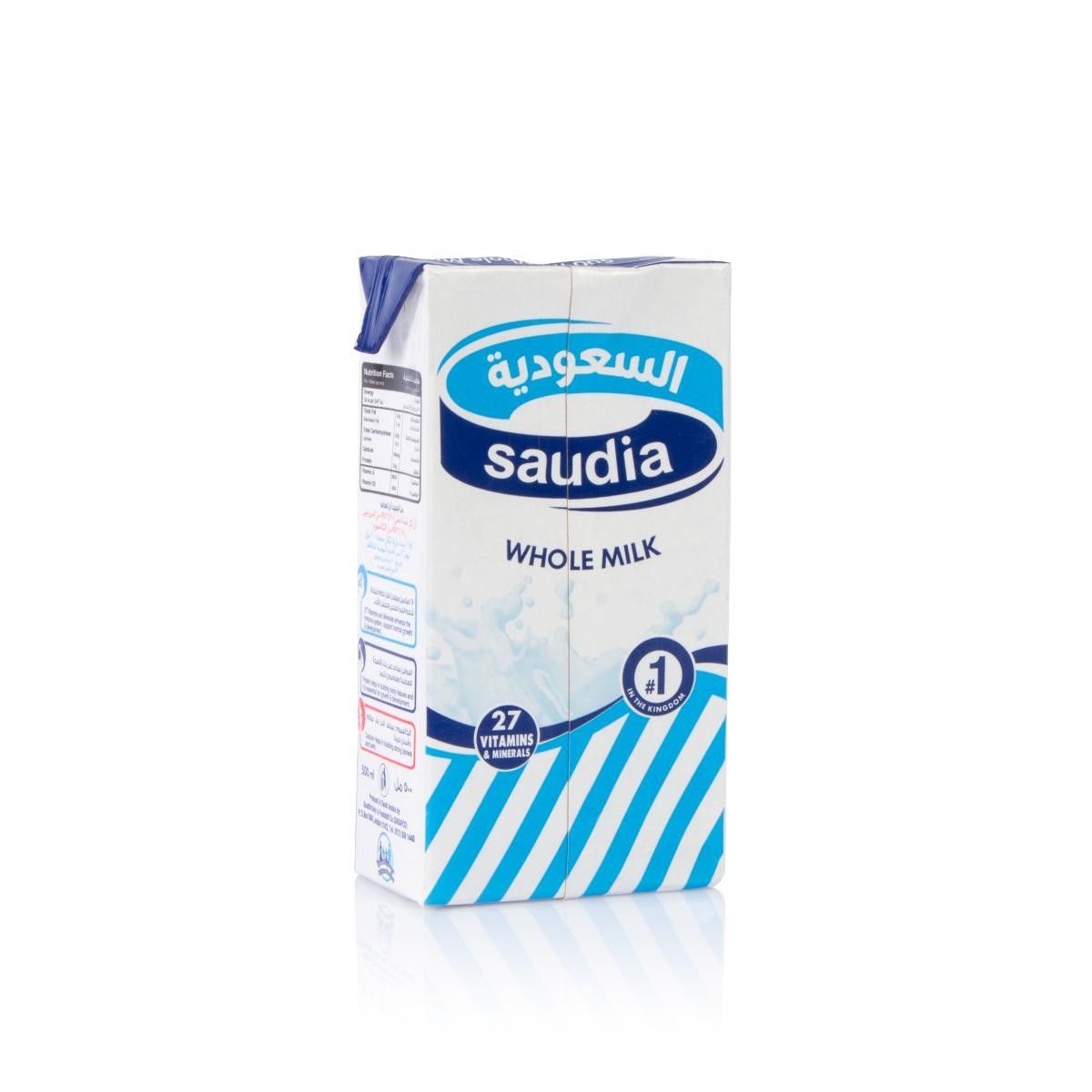 SAUDIA. WHOLE MILK 500 ML | iCheck.vn