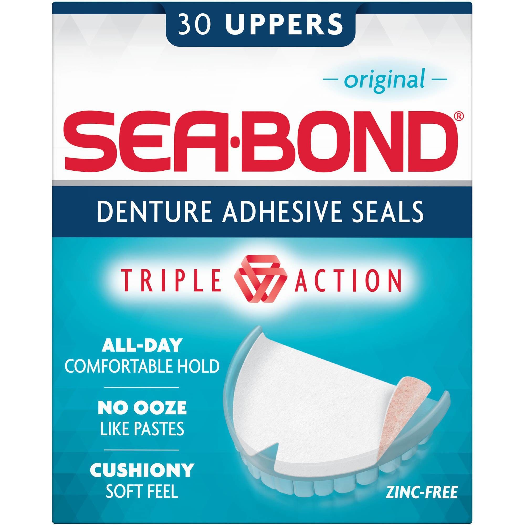 Sea-Bond Sea Bond Denture Adhesive Original Lowers, Original 30 ea ...