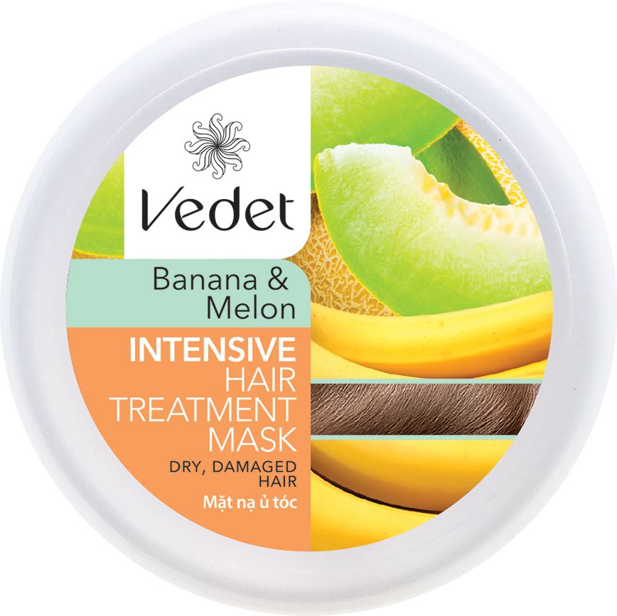8936077412588 - Mặt nạ ủ tóc chuối & dưa lưới Vedet 110 g