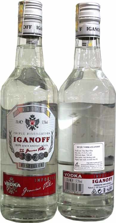 RƯỢU VODKA IGANOFF 700ML | iCheck.vn