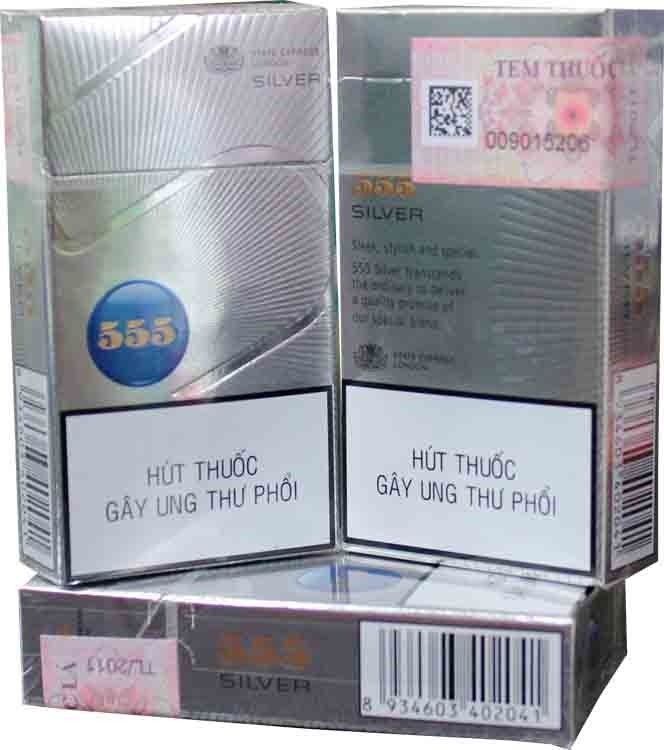Thuốc lá 555 bạc Silver nhỏ | iCheck.vn