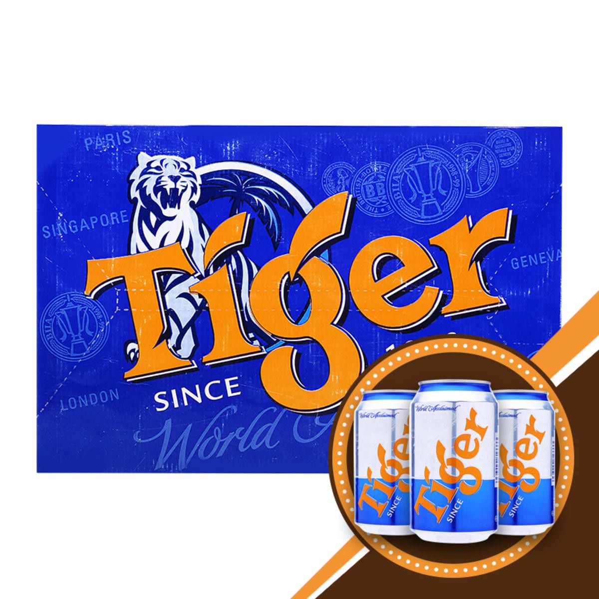 Bia Tiger thùng 24 lon x 330ml | iCheck.vn